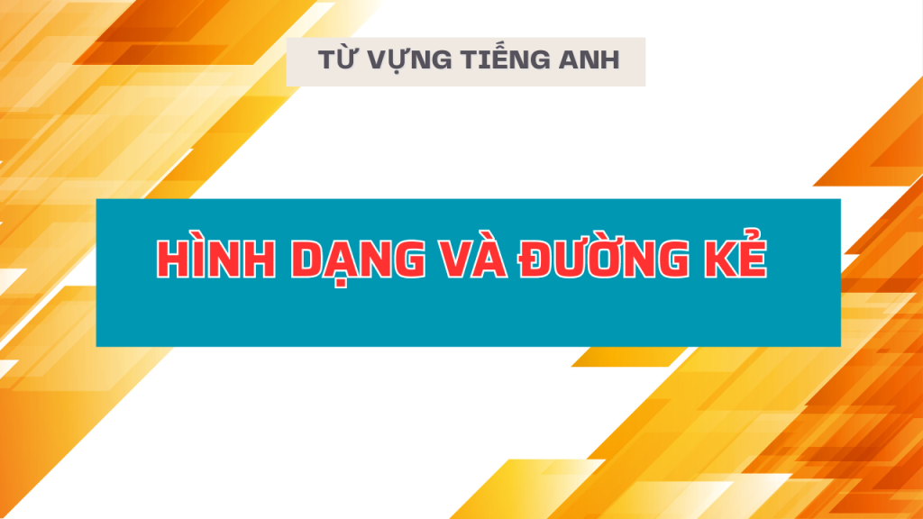 Từ vựng Tiếng Anh về hình dạng và đường kẻ